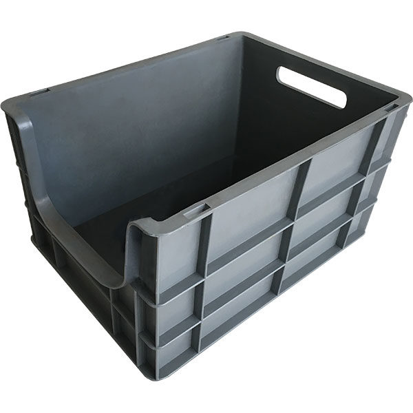 Plastic Crate 300x400x235mm Solid Wall – Meridian Group